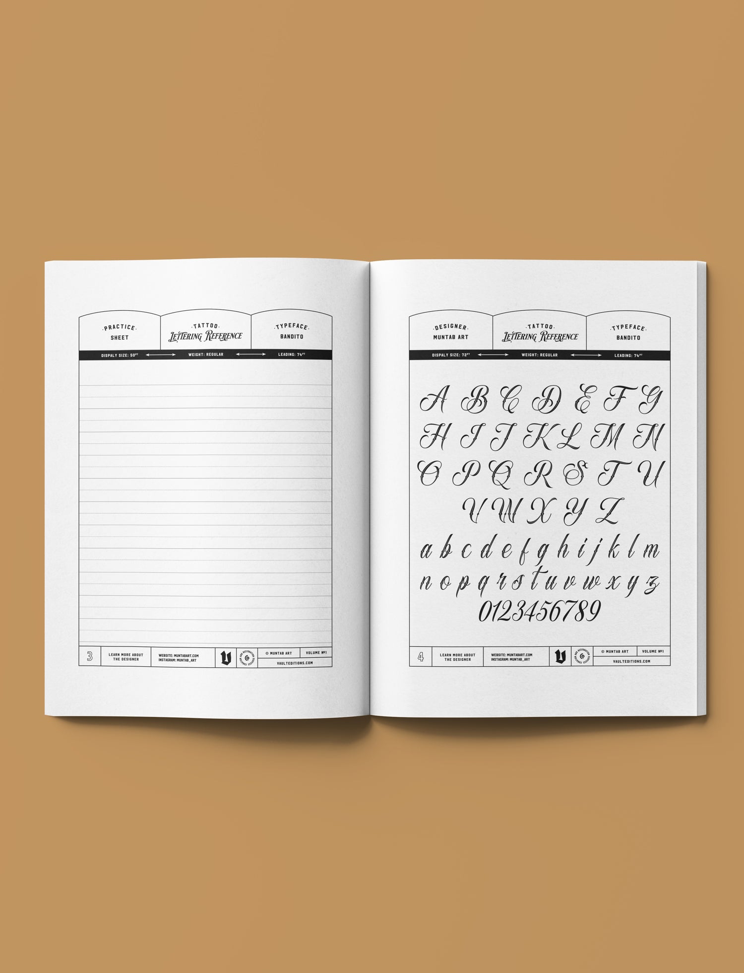 Tattoo Lettering Inspiration Reference Book (Digital Product)