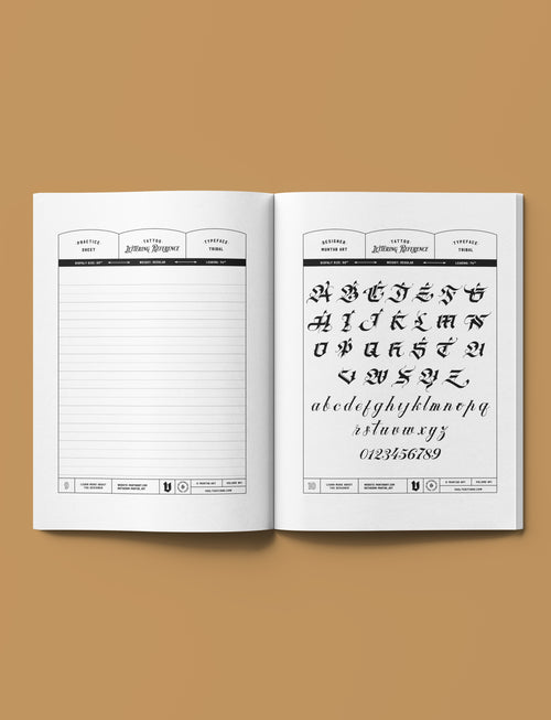 Tattoo Lettering Inspiration Reference Book (Digital Product)