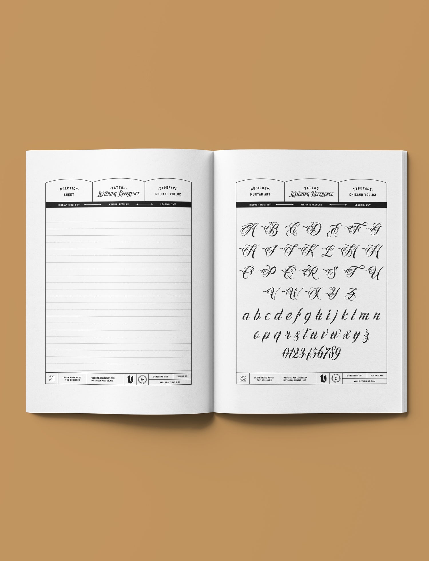 Tattoo Lettering Inspiration Reference Book (Digital Product)